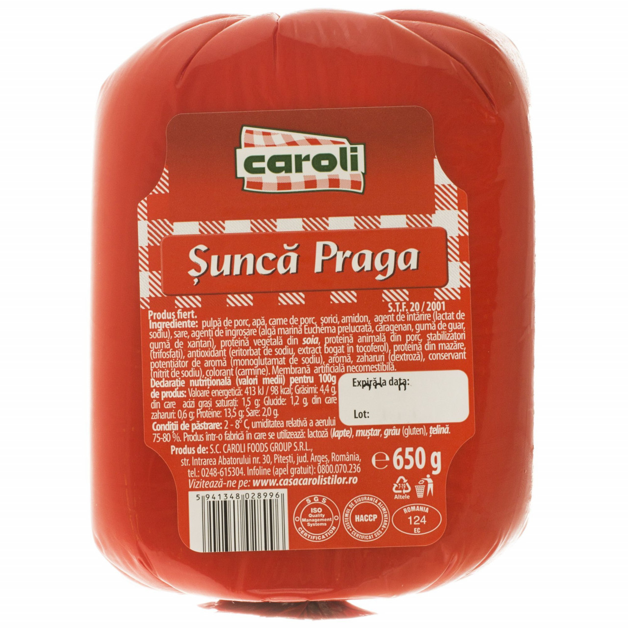 Sunca de Praga CAROLI 650g