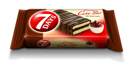 7 DAYS Cake Bar Prajitura Mini cu Cacao 16x30g