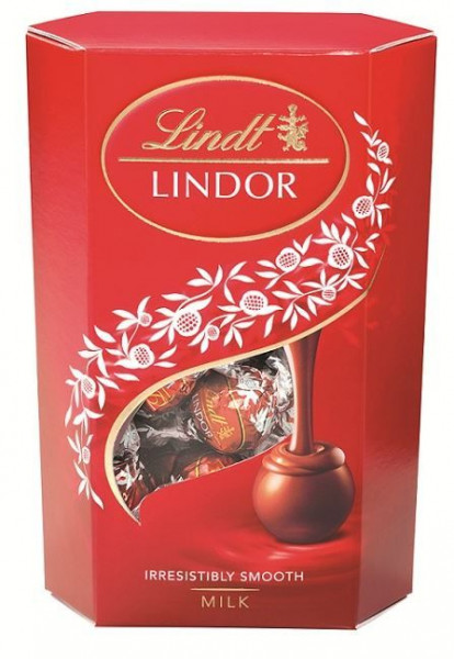 LINDOR Bomboane de Ciocolata cu Lapte 200g