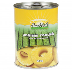 Compot de Ananas Rondele SUN FOOD 565g