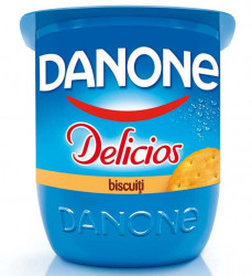 Iaurt cu Fructe DANONE Delicios Biscuiti 125g