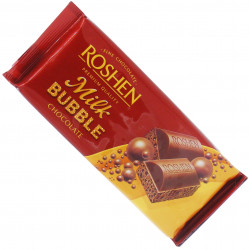 ROSHEN Bubble Ciocolata Aerata cu Lapte 80g