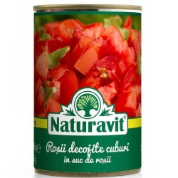 Rosii Decojite Taiate NATURAVIT 400g
