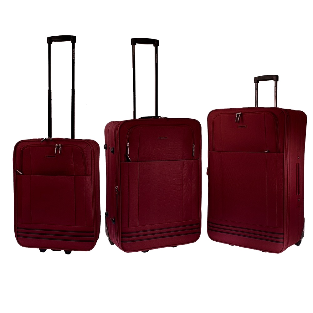 Set trolere extensibile Diplomat ZC2023, 1 bagaj de cabina si 2 de cala ...
