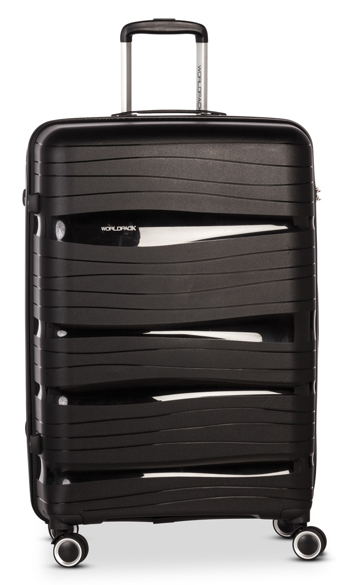 Troler Mediu, Polipropilena, 4 Roti Duble, Cifru TSA, Worldpack, Miami ...