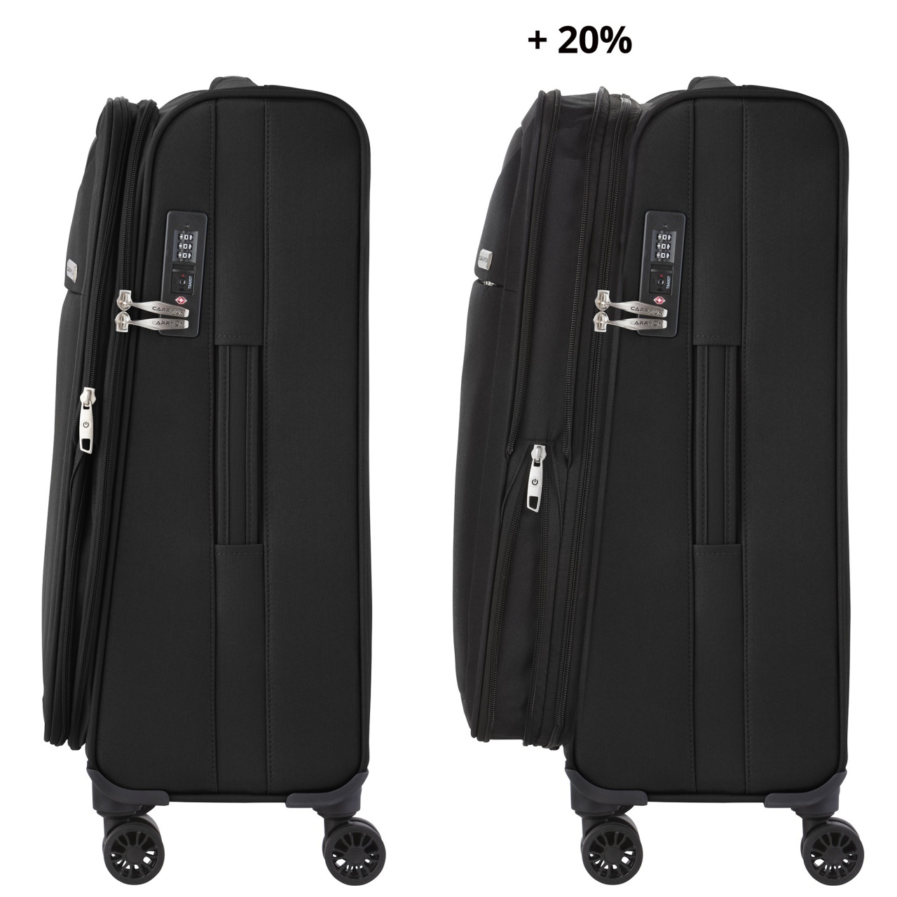 Troler de cabina extensibil CarryOn Air, bagaj de mana, 55x35x20 cm ...