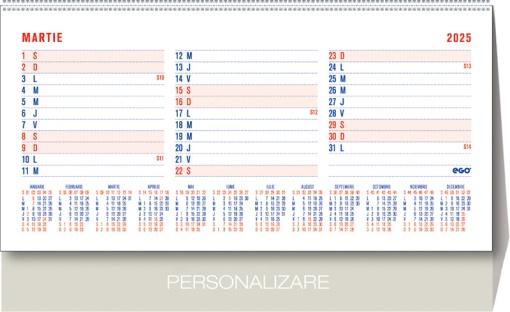 Calendar triptic birou pentru personalizare | Materiale promotionale ...