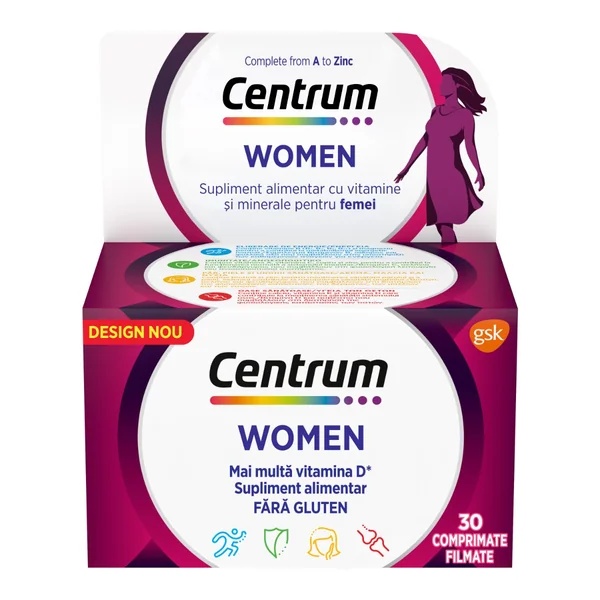 Centrum pentru femei complet de la A la Z, 30 comprimate, Gsk