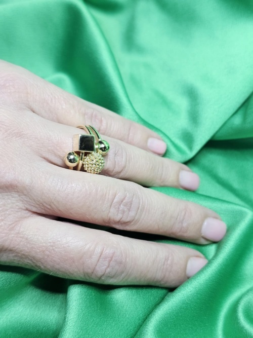 Bijuterii aur galben 14 K inel colectie noua model BILUTE SI CUB