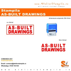 Stampila AS-BUILT DRAWINGS