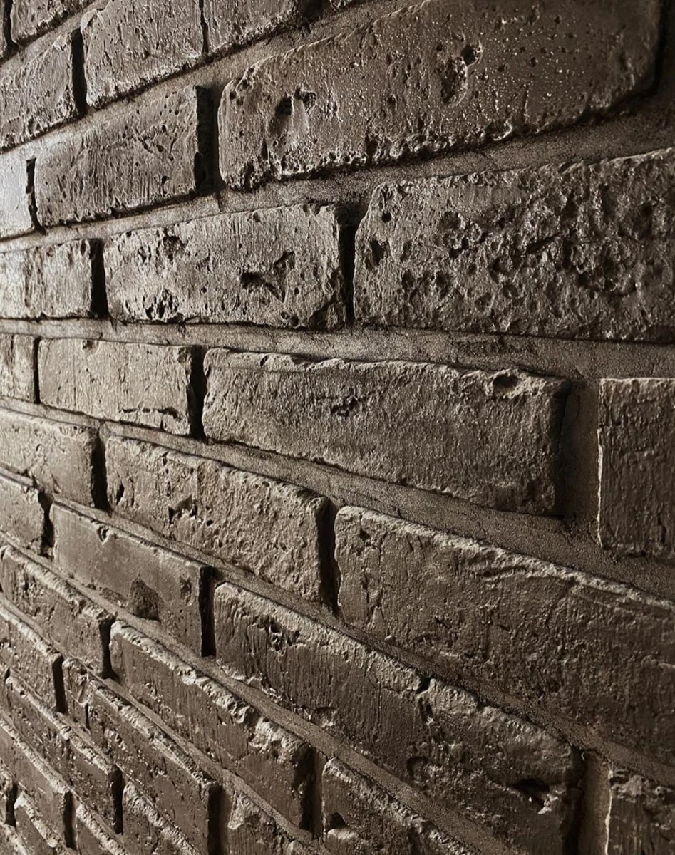 Coltar caramida aparenta Old Brick Slim Corner Tile, Black Impregnated ...