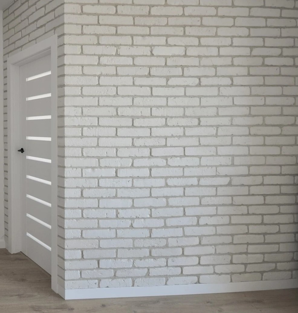 Caramida aparenta Old Brick Slim Tile, White, 210x60x9 mm