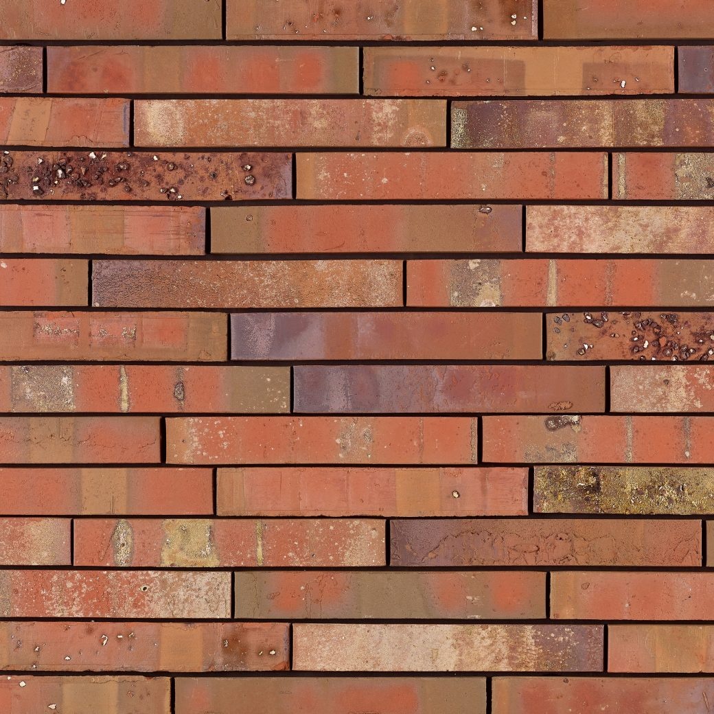 Coltar mic klinker Terca Archipolis Volt Red 210x40x23 mm