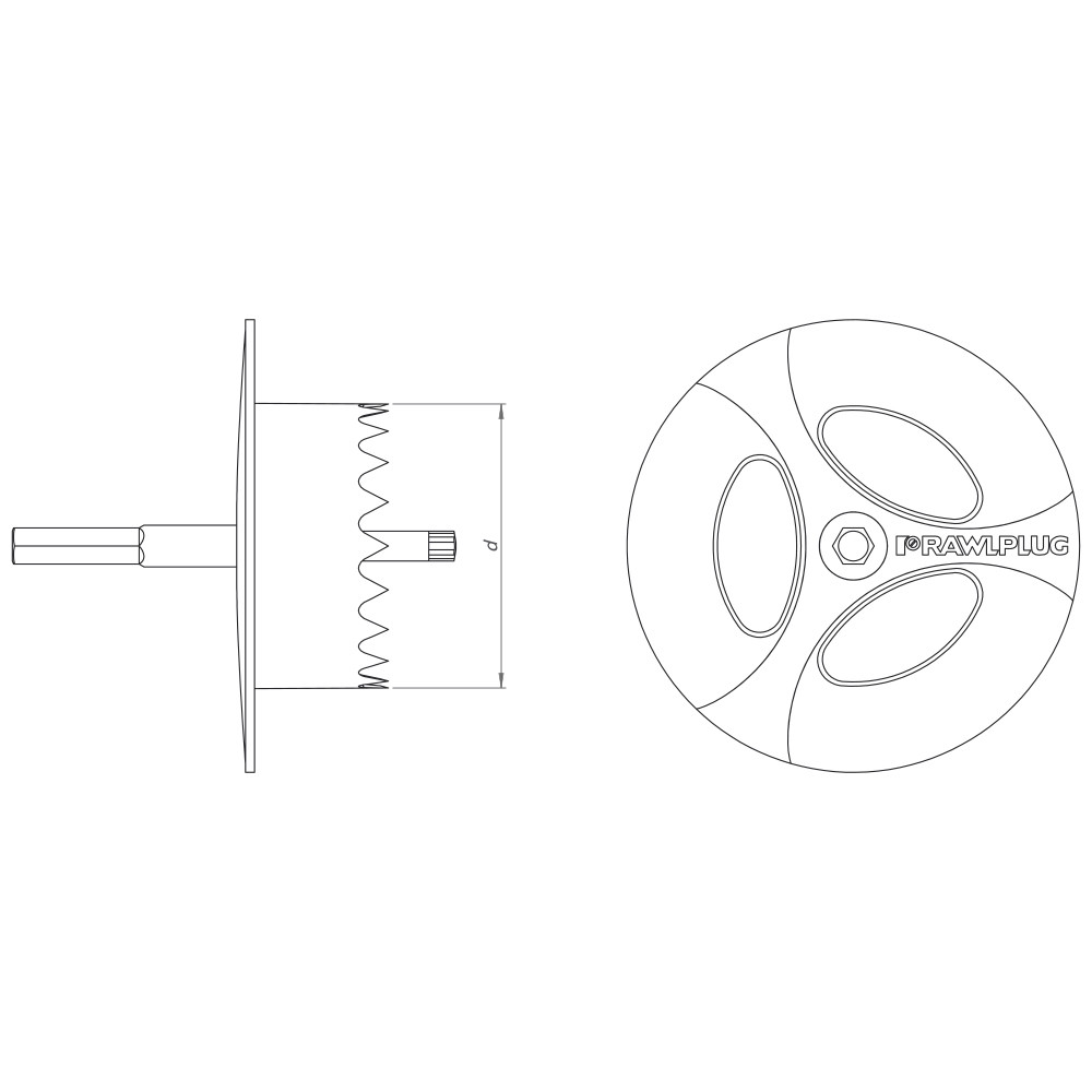 RawlPlug R-TFIX-TOOL-CS - instrument de reglare cu disc si perforator ...