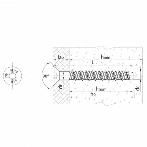 RawlPlug R-LX-CS-ZF - surub autoforant din otel carbon