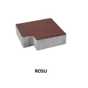 Pavaj Mozaic Rosu 20x20x6 cm