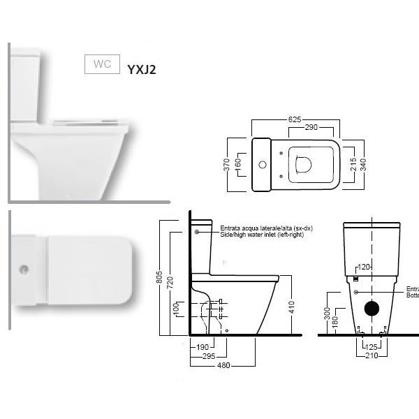 Vas WC Hatria, Erika Pro Q, monobloc, back-to-wall, alb la pretul de 0 lei | E-Baie