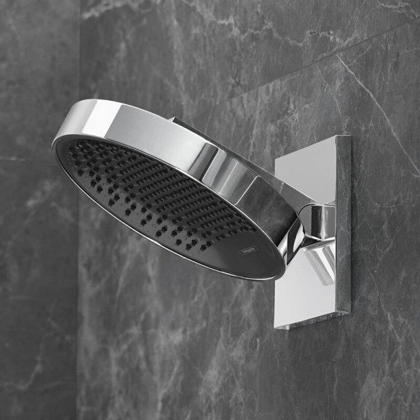 Cap dus fix Hansgrohe, Rainfinity 250, cu placa aparenta de conectare ...