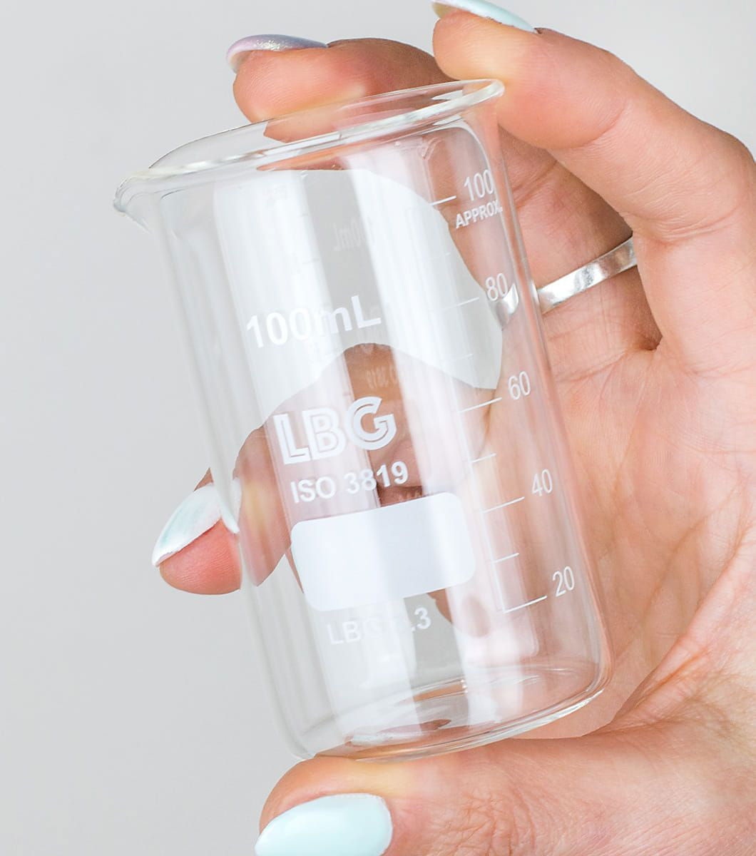 Pahar Berzelius înalt, 100 ml, sticlă borosilicat 3.3 în conformitate ...