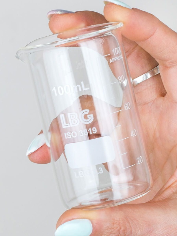 Pahar Berzelius înalt, 100 ml, sticlă borosilicat 3.3 în conformitate ...