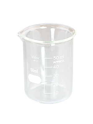 Pahar Berzelius, 50 ml, sticlă borosilicat 3.3 în conformitate cu ...