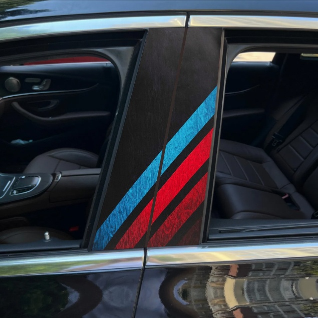 Set 2 Stickere Stalpi Auto Stripes 55 x 25 cm