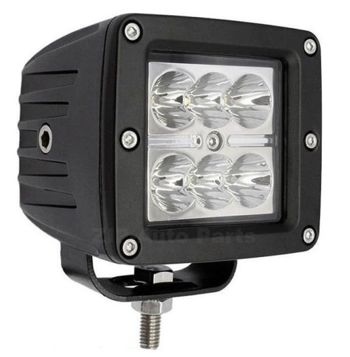 Proiector LED Auto Offroad 18W/12V-24V, Patrat, 1320 Lumeni, Spot Beam ...