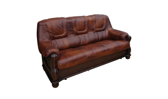 Set canapea piele naturala extensibila 3 loc cu doua fotolii Torino (3. ...