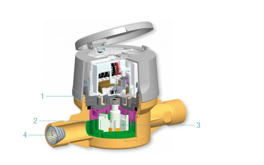 Apometru Flodis DN15 LN170, MID2.5 R160H, cu citire radio CYBLE