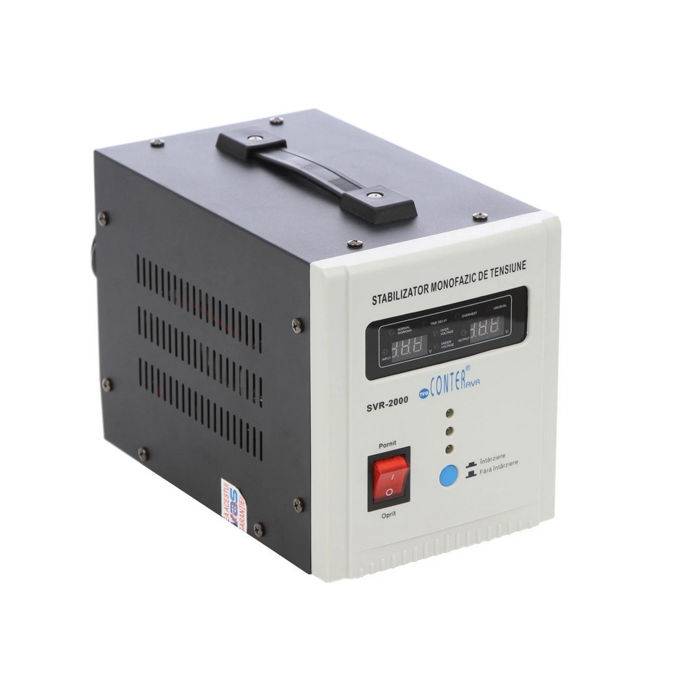 Stabilizator tensiune Conter AVR SVR 2000VA / 1500W ᐈ Protecție ...