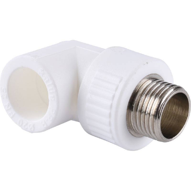 Cot teava PPR alb, Ø 25mm - 3/4E, 90 grade, PN25