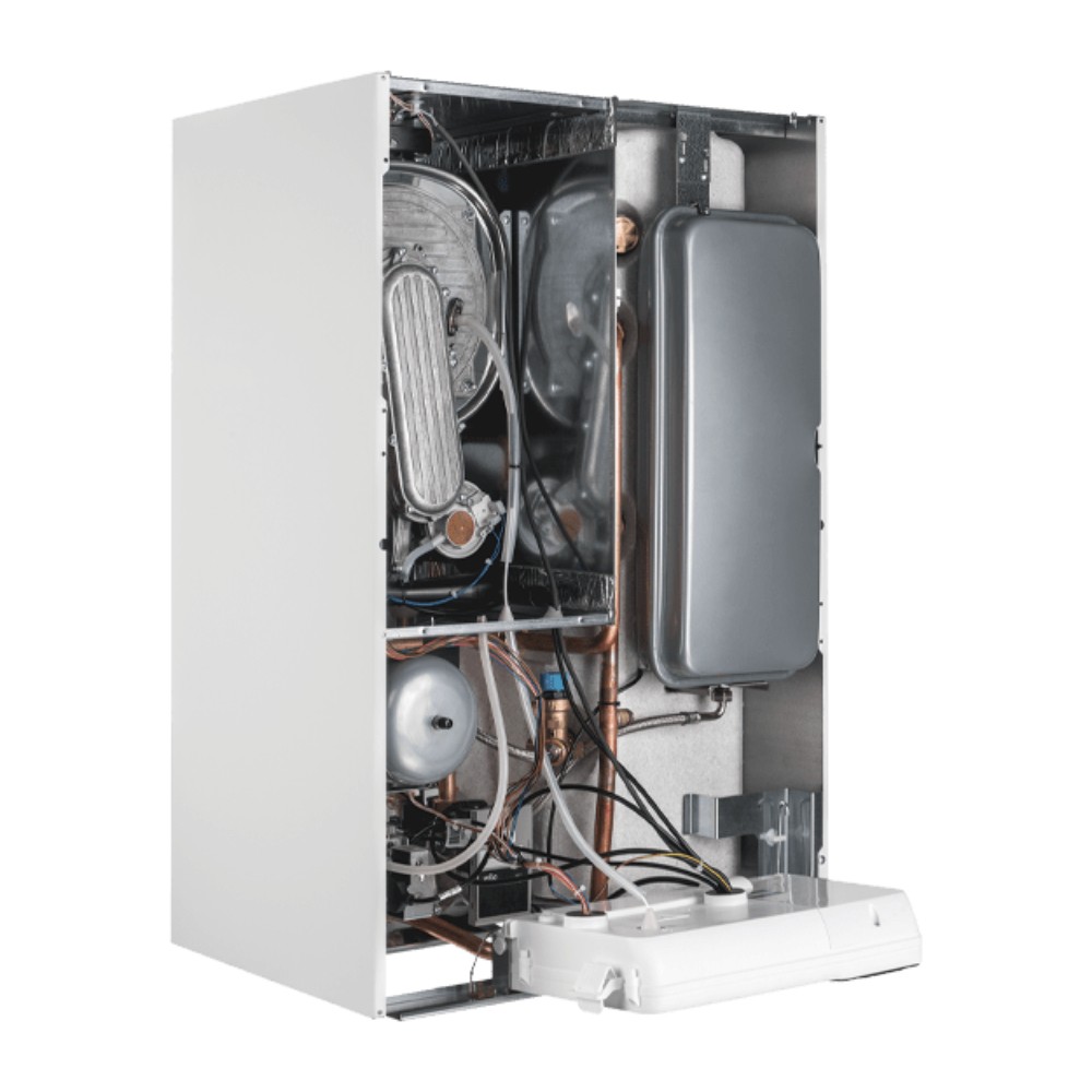 Centrala pe gaz/GPL condensare Fondital Itaca KB 32 kW + boiler 45 L ...