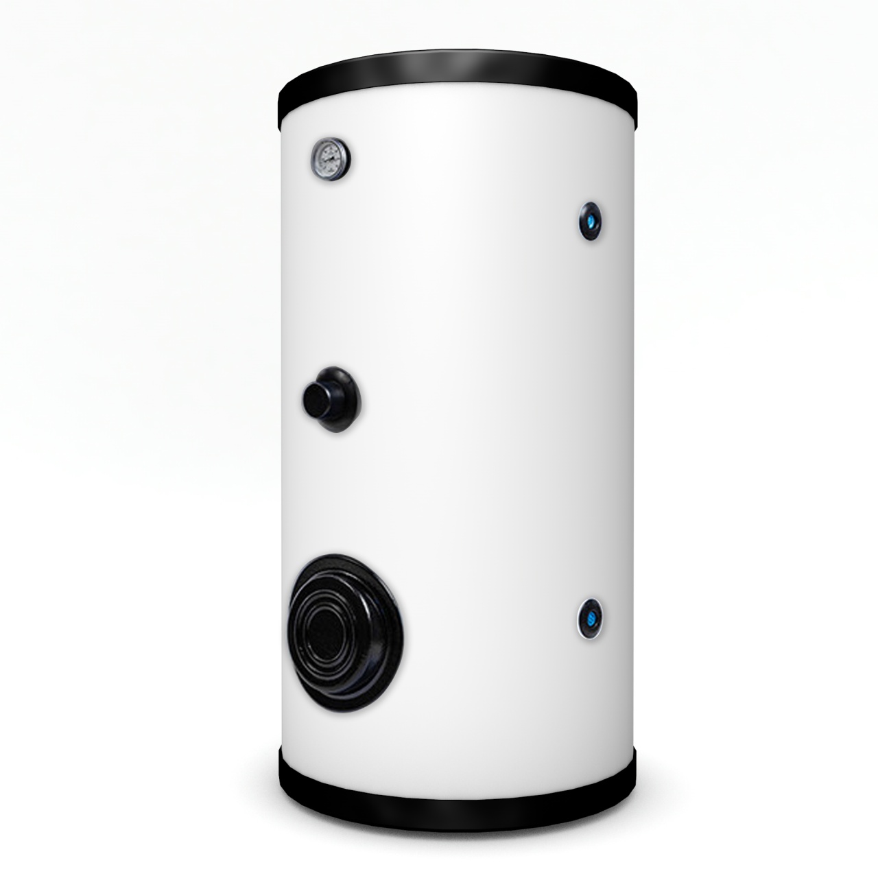 Boiler stativ 2000 litri cu serpentina extinsa, 2 serpentine, Termax