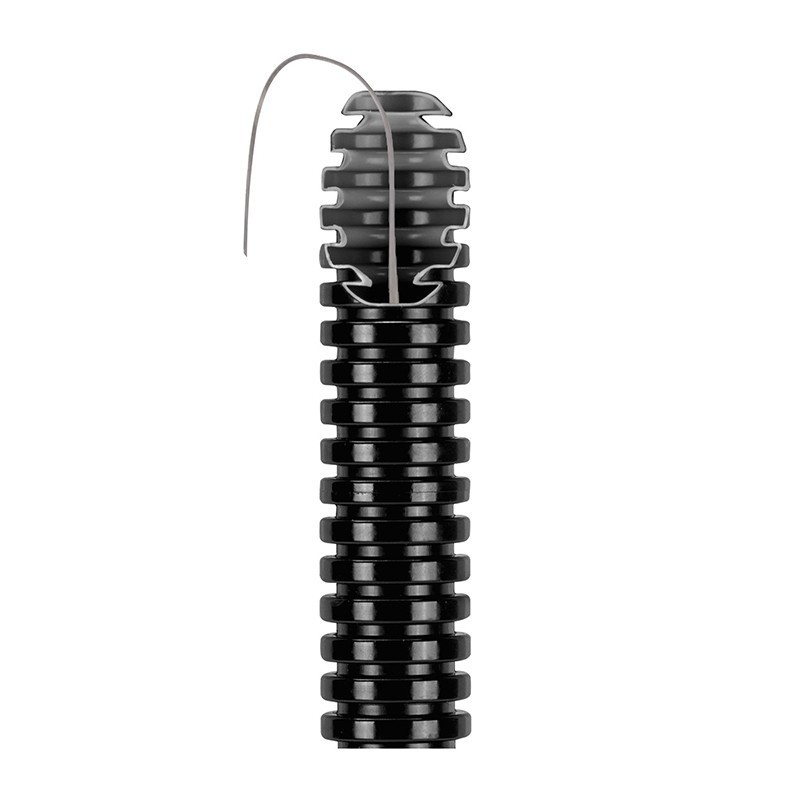 Tub copex GEWISS, Ø25 mm, cu fir de tragere, Negru