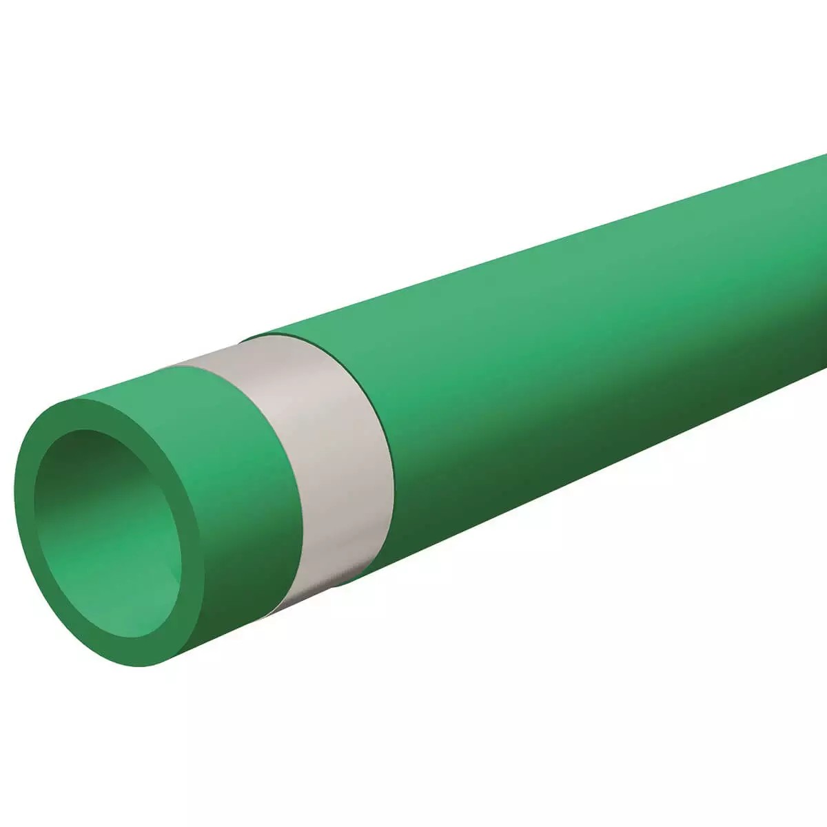 Teava PPR insertie Al, Ø 125, PN20, verde