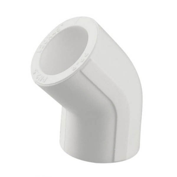 Cot teava PPR alb, Ø 110 mm, 45 grade, PN25