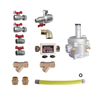 Kit armaturi pentru montajul centralei termice pe gaz