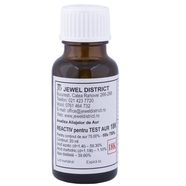 Solutie testare Aur 18K Romania