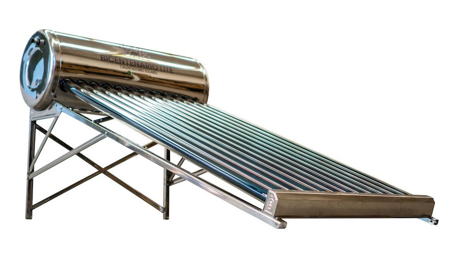 Calentador Solar BICENTENARIO de 12 Tubos para 3 o 4 personas (Baja Presión)