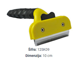 ČETKA ZA PSE TRIMER ŽUTA