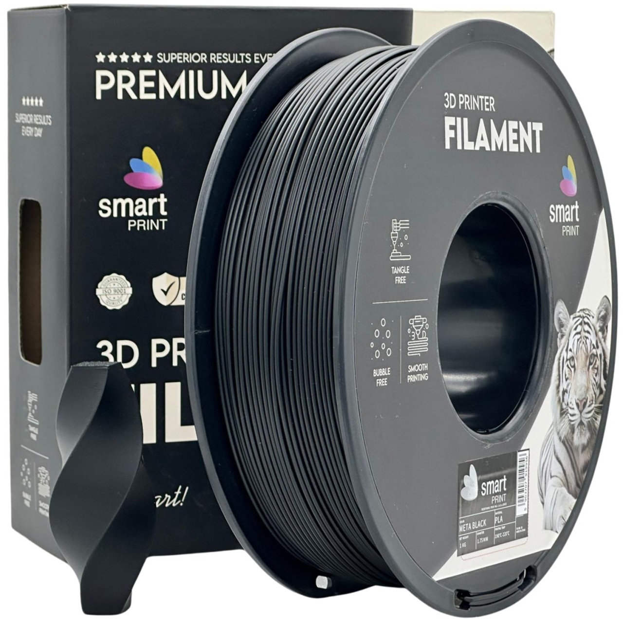 Filament Smart Print Meta Black 1.75 mm 1 kg