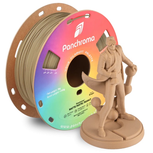 Filament POLYMAKER Panchroma™ PLA Matte Pastel Peanut 1KG ,1.75 mm