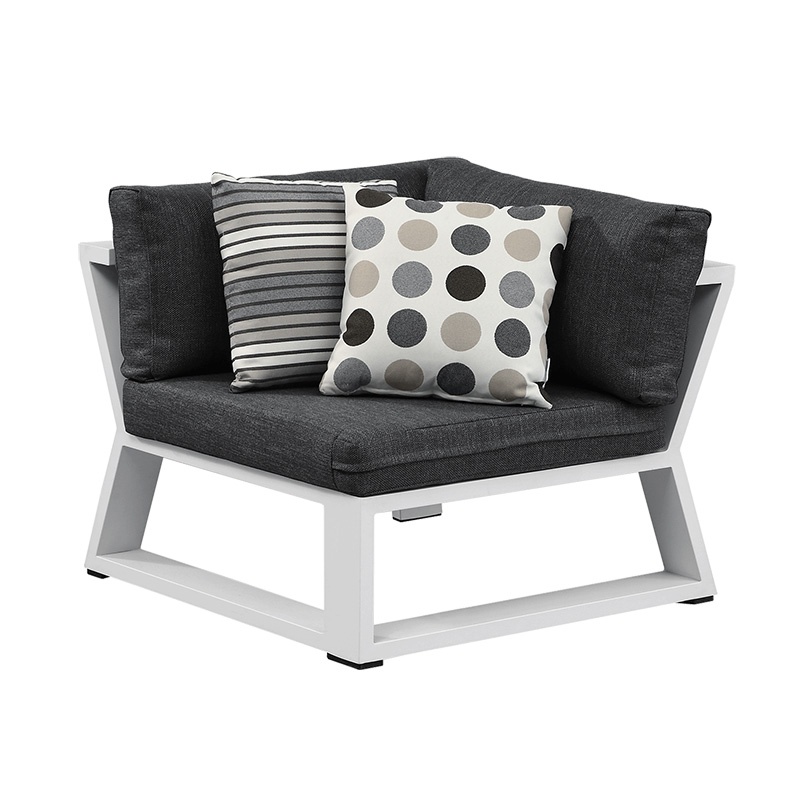 Mobilier de şezut pentru grădină Ravenna - element de colt mijloc Wellis