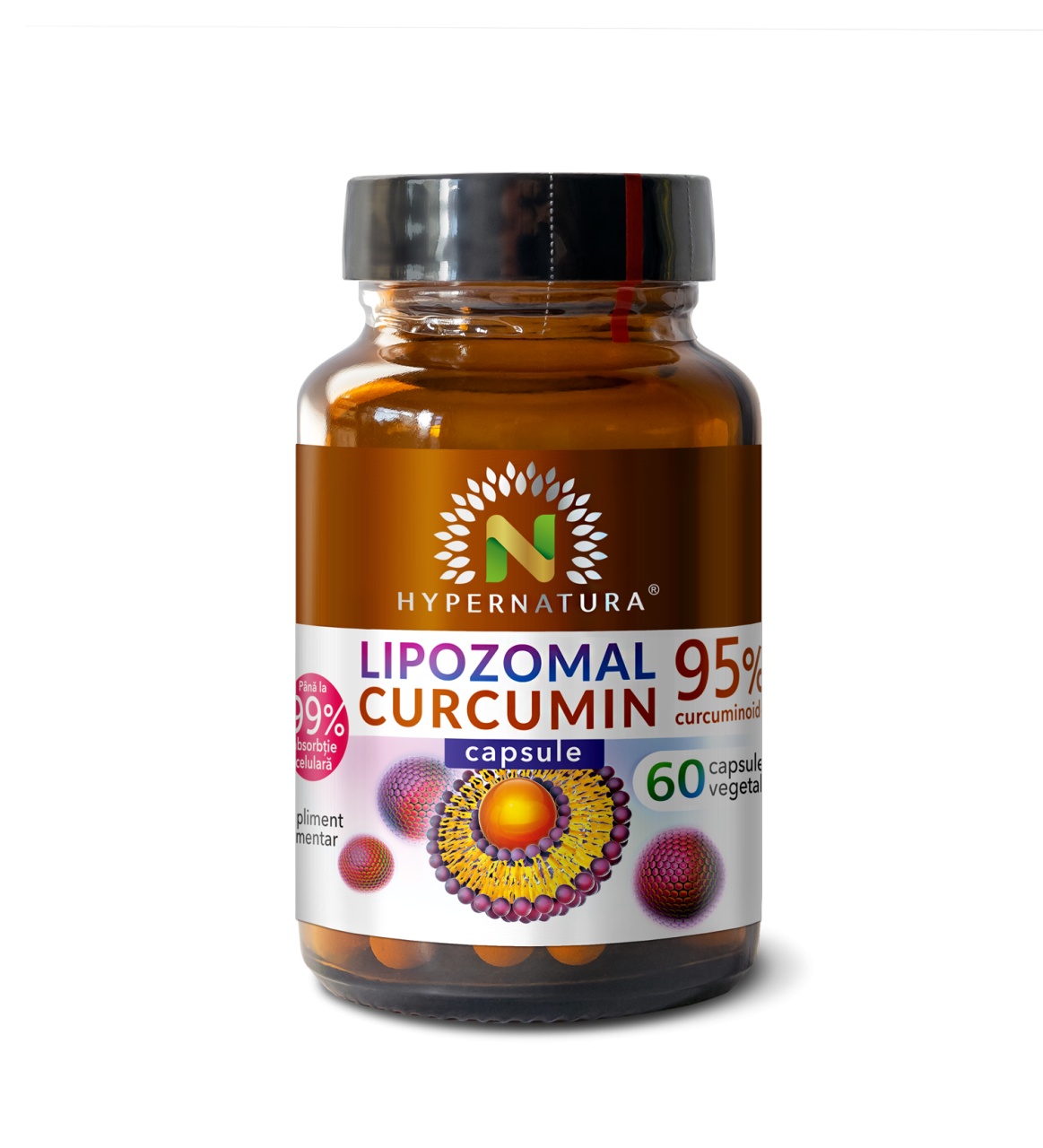 Lipozomal Curcumin 95%, 60 capsule, Hypernatura