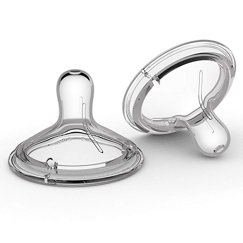 Tetine din silicon cu flux rapid, 6l+, 2 bucati, Nanobebe