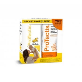 Protectis Mama si Bebe Picaturi probiotice copii, 10ml + 30 capsule ...