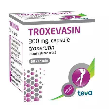 TROXEVASIN 300mg, 50 capsule, TEVA PHARMACEUTICALS