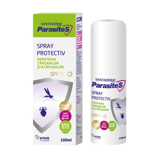 Spray repelent tantari si capuse cu protectie solara SPF50 Parasites ...