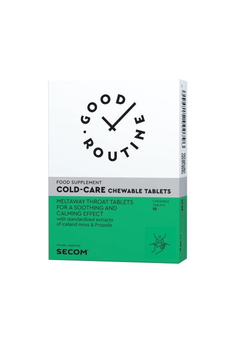 Cold-Care Chewable Tablets Good Routine, 10 comprimate de supt, Secom