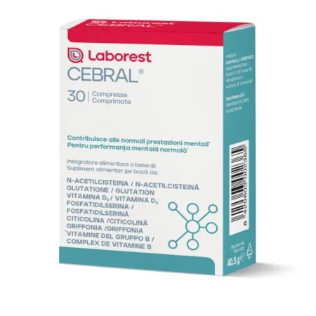 Cebral, 30 comprimate, Laborest